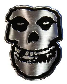 Emblem Sticker MISFITS Skull Silver Metal Sticker - Humper Bumper